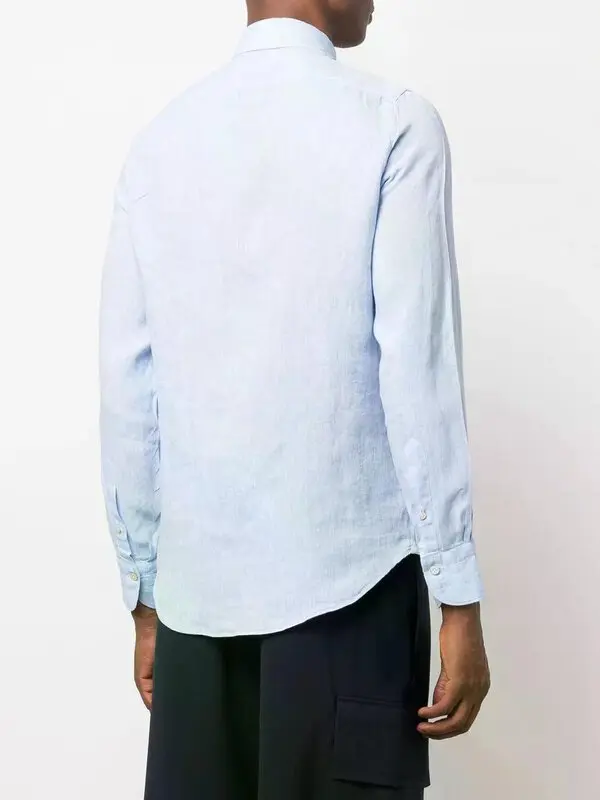 FINAMORE 1925 Long-sleeve Linen Shirt