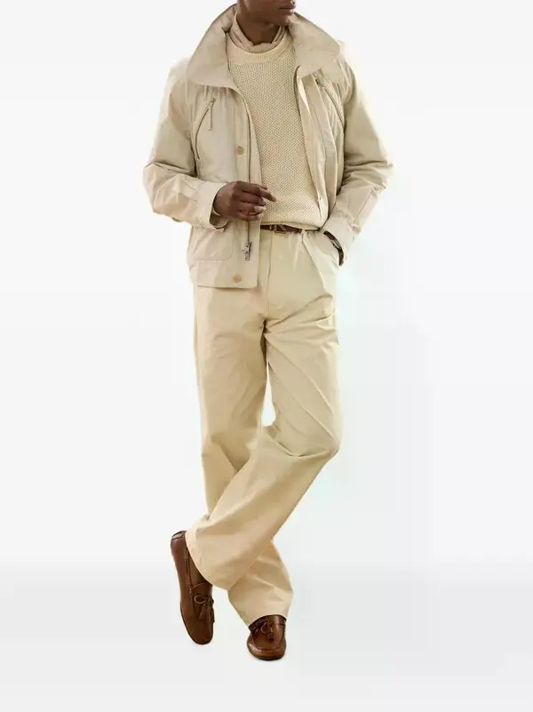 Ralph Lauren Purple Label Stowaway-hood Raglan-sleeve Jacket - Neutrals