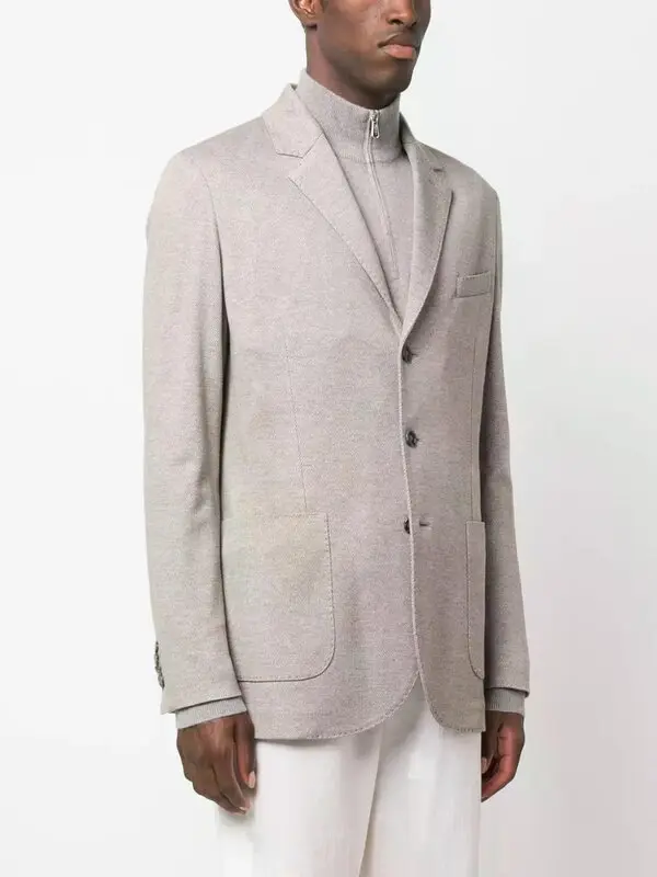 MANDELLI Single-breasted Notched-lapels Blazer