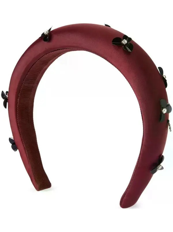 MAISON MICHEL Miwa 3d Sequin-embellished Headband - Red