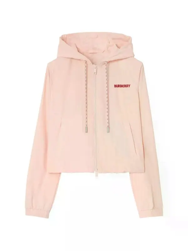 Burberry Heart Knight Stretch Nylon Hooded Jacket - Pink