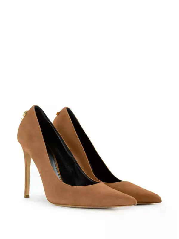 Elisabetta Franchi Suede Pumps With Logo Detail