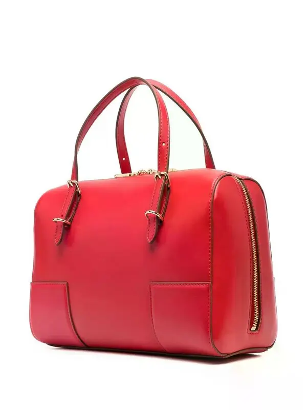 Moschino Logo-plaque Leather Tote Bag