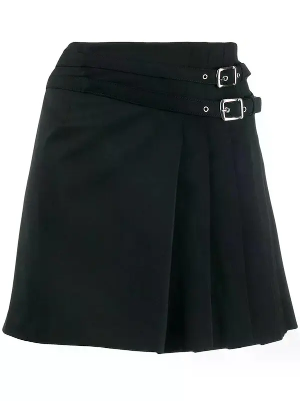 Alberta Ferretti Pleated Side Mini Skirt