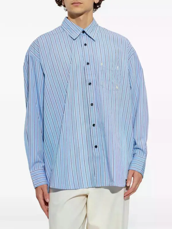 Palm Angels Striped Cotton Shirt