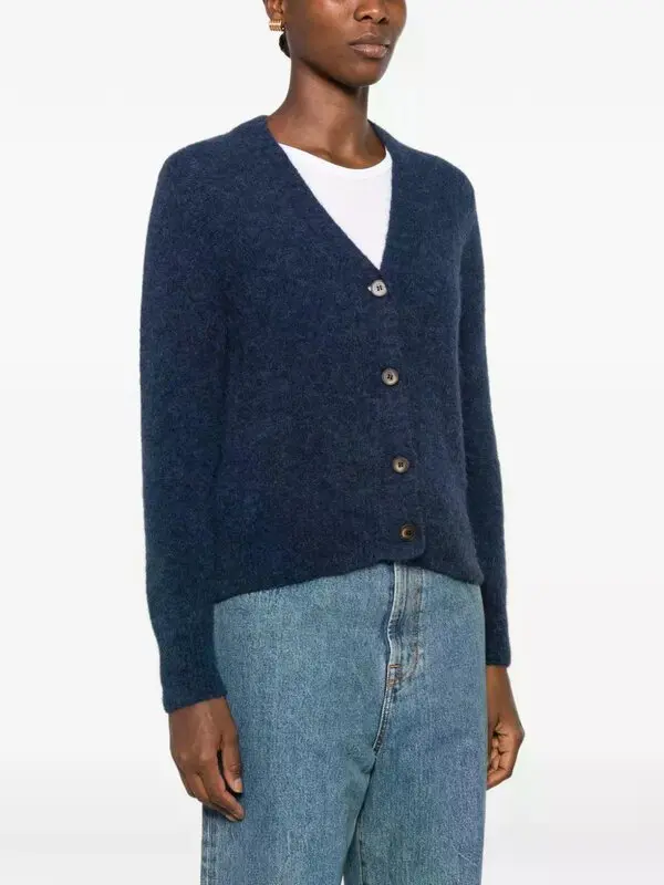 BASE V-neck Cardigan With Button Fastening