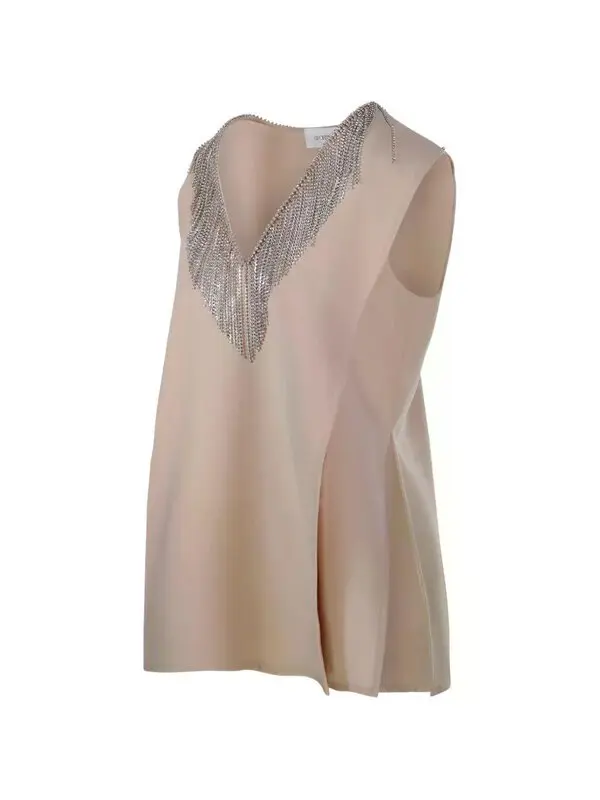 Sportmax Fringed V-neck Tank Top