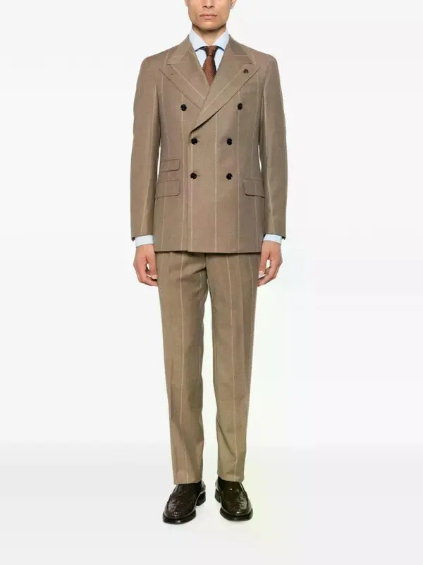 GABRIELE PASINI Double-breasted Pinstriped Suit