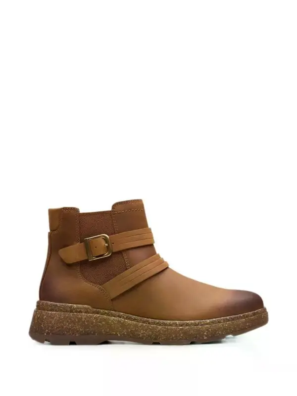 Clarks Noralyn Buckle-detail Leather Ankle Boots - Brown