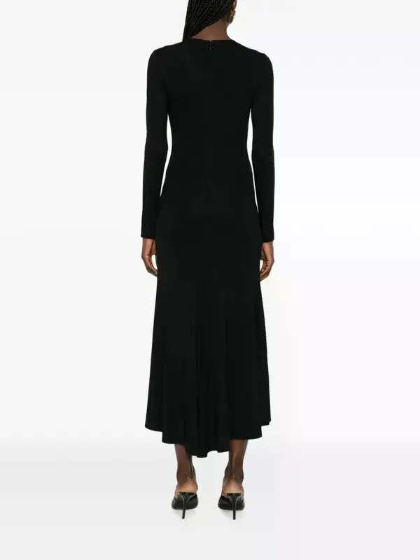 Elisabetta Franchi Cut-out Midi Dress - Black