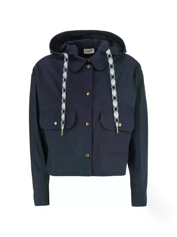 Moncler Hooded Patch-pocket Jacket - Blue