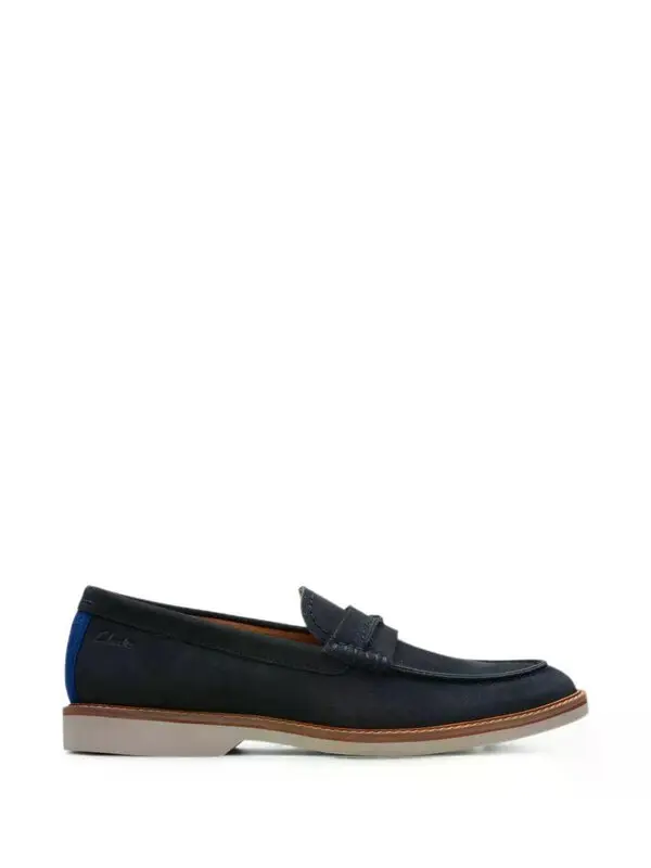 Clarks Atticus Lt Suede Loafers - Blue