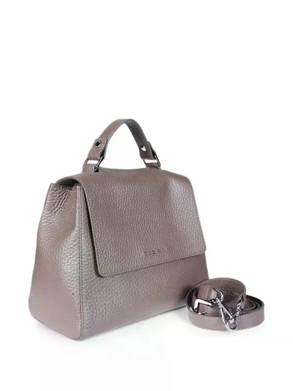 Orciani Sveva Pebbled Calf Leather Tote Bag - Neutrals