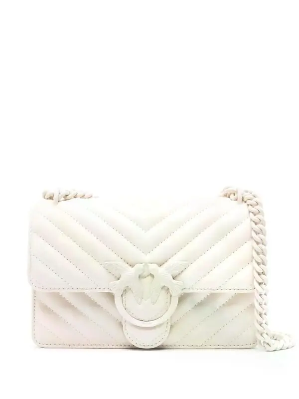 Pinko Love Bag One Leather Mini Bag - Neutrals