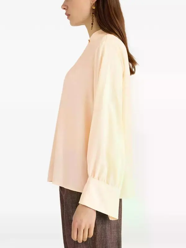 Momoni Gathered Sleeve Shirt - Neutrals