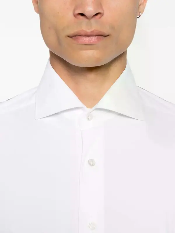 BARBA NAPOLI Long-sleeve Spread-collar Shirt