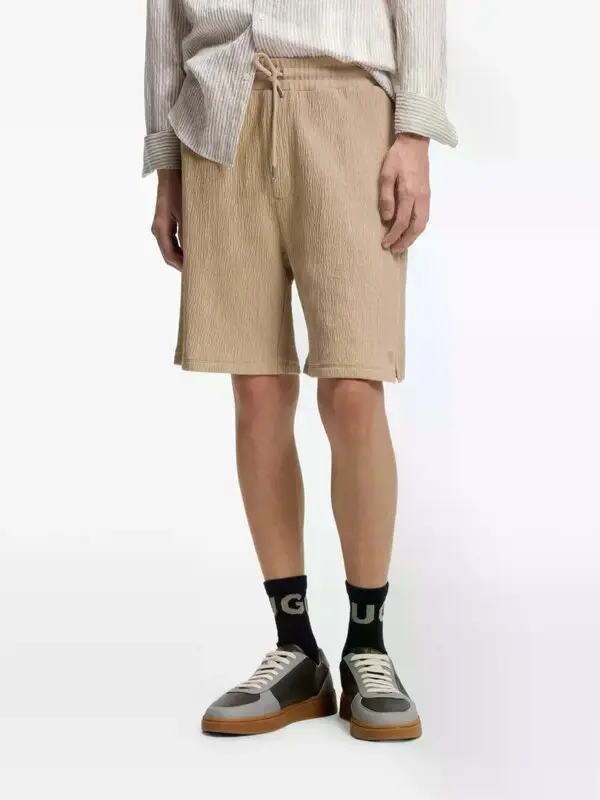 Hugo Crinkle-effect Drawstring Track Shorts