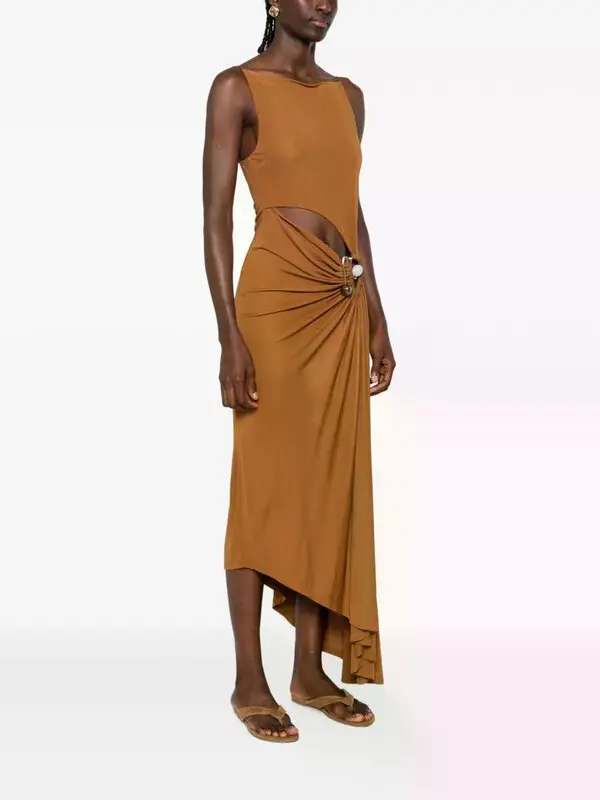Christopher Esber Sleeveless Boat Neck Dress With Cut-out Detailing