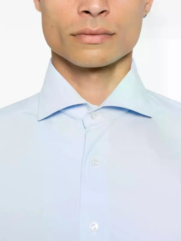 BARBA NAPOLI Spread-collar Long-sleeve Shirt