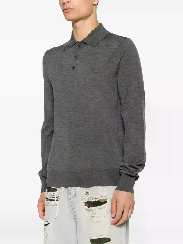 Dsquared2 Upside Down Long-sleeve Polo Shirt