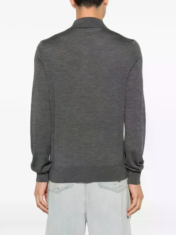 Dsquared2 Upside Down Long-sleeve Polo Shirt