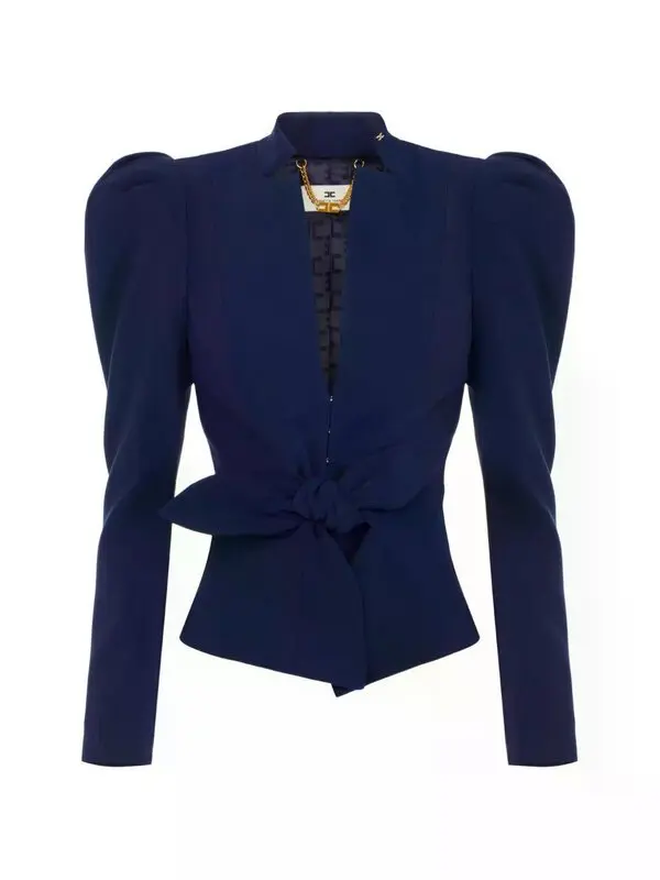 Elisabetta Franchi Lightweight Crêpe Jacket With Bow