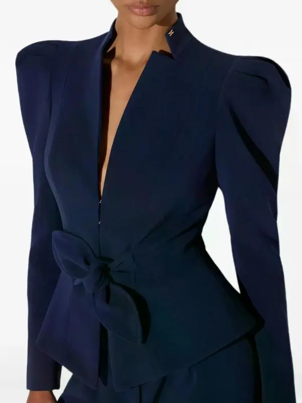 Elisabetta Franchi Lightweight Crêpe Jacket With Bow