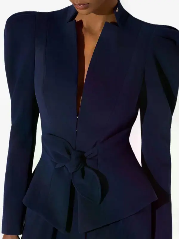 Elisabetta Franchi Lightweight Crêpe Jacket With Bow