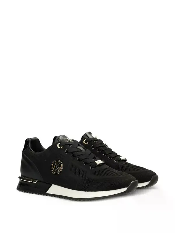 MEXX Gitte Glitter Logo-plaque Panelled Sneakers - Black