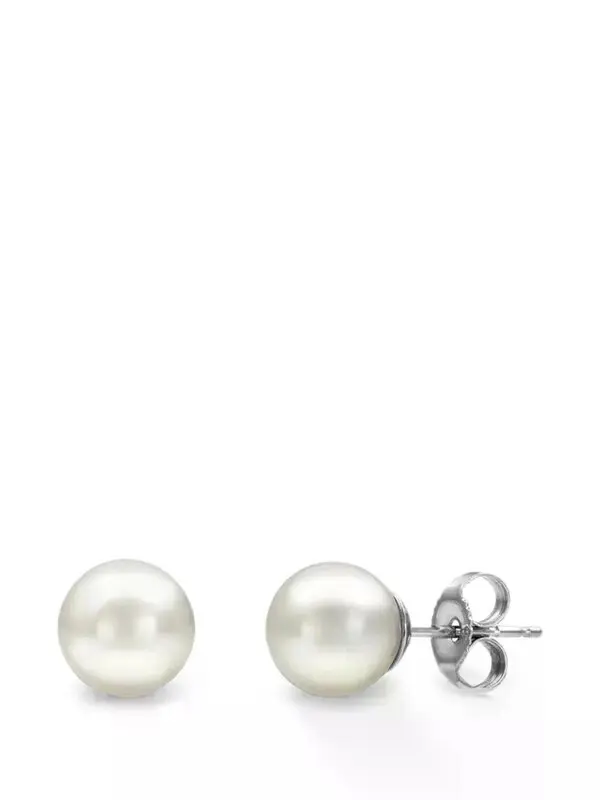 BAGGINS Akoya Pearl Stud Earrings - Silver