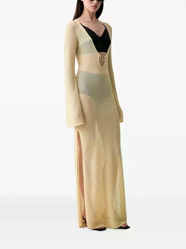 Bardot Bryn Crochet-construction Ring-detail Maxi Dress