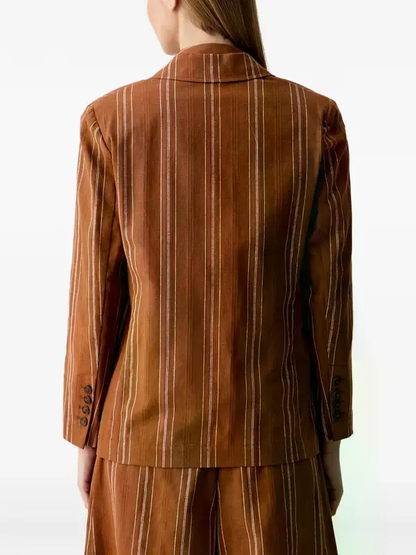 BENETTON Pinstripe-pattern Notched-lapel Blazer