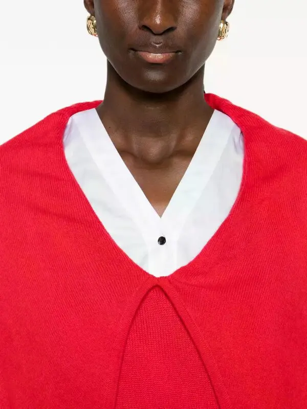 Tove Malia Draped Panel Sweater