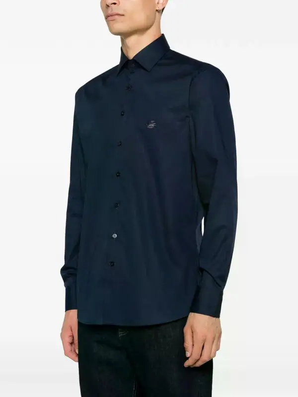 Etro Logo-embroidered Button-down Shirt
