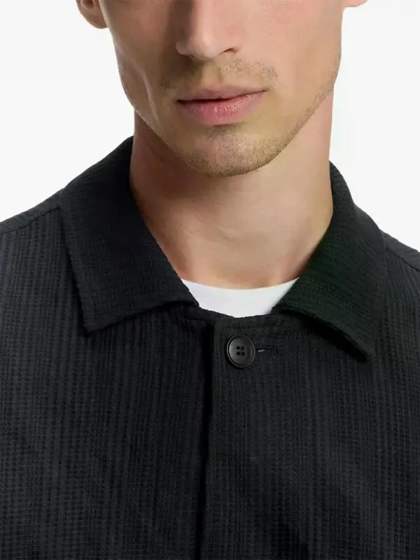 BOSS Textured Button-up Shirt Jacket