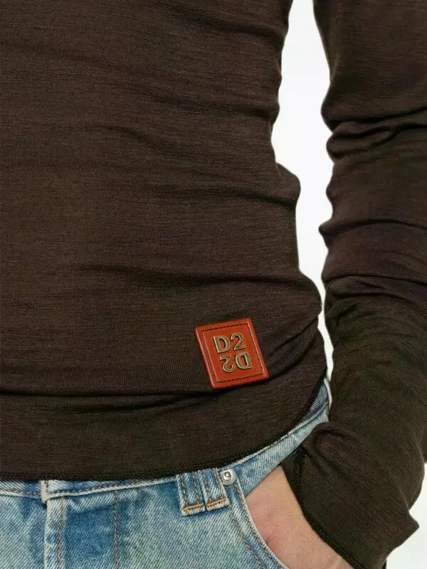 Dsquared2 Virgin Wool Long Sleeve Sweater