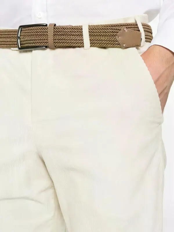 PT TORINO Corduroy-textured Straight-leg Trousers