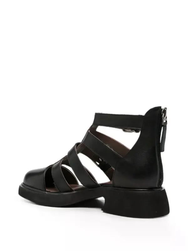 SERGIO MORETTI FIRENZE Buckle-fastening Caged Sandals
