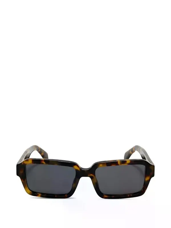 Palm Angels Homer Rectangle-frame Sunglasses - Brown