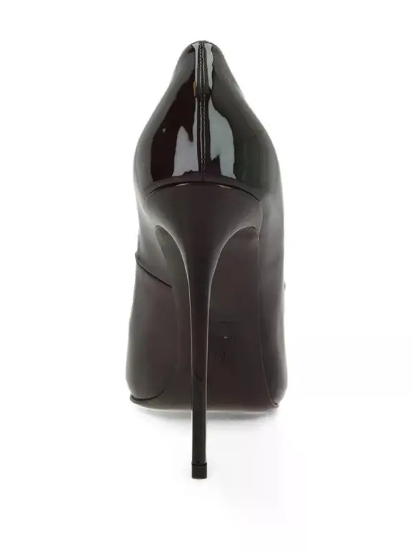 LE SILLA Bella Pointed-toe Patent Pumps - Brown