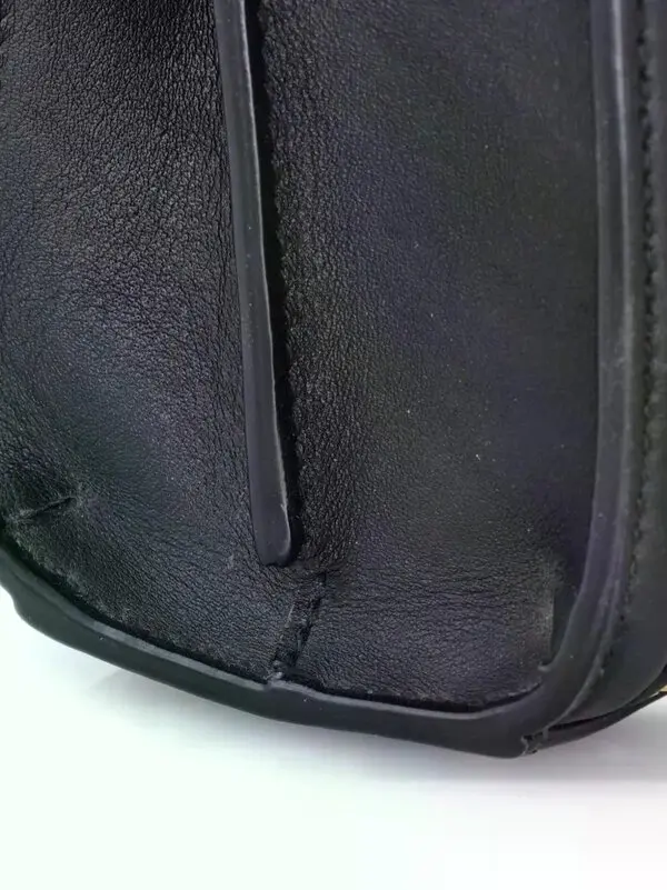 Saint Laurent Cassandra Top Handle Bag Raffia With Leather Mini Satchel