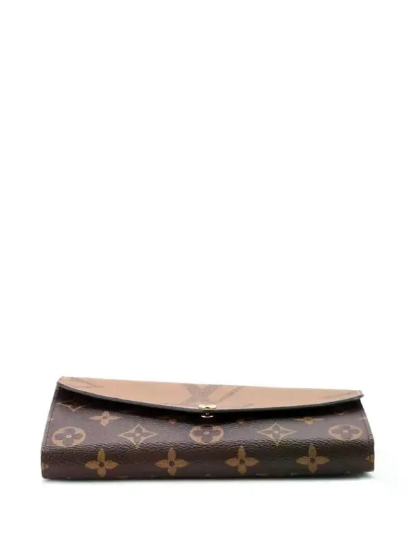 LOUIS VUITTON Sarah Wallet Nm Reverse Monogram Giant And Monogram Canvas Small Wallets - Brown