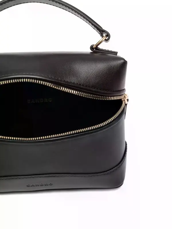 Sandro Tangolino Leather Zip-front Mini Tote Bag