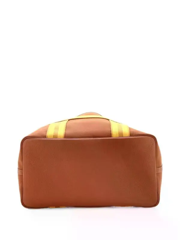 Hermès Pursangle Canvas With Leather Tote Bag