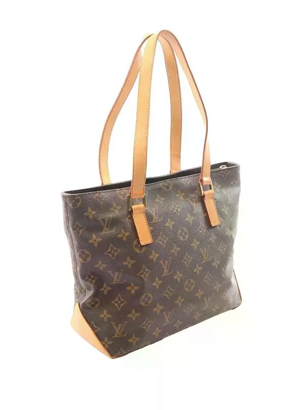 LOUIS VUITTON 2001 Monogram Cabas Piano Tote Bag - Brown