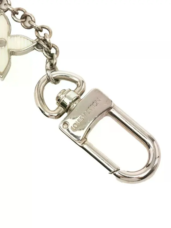 LOUIS VUITTON 2016 Brass Fleur D Epi And Bag Charm Key Chain