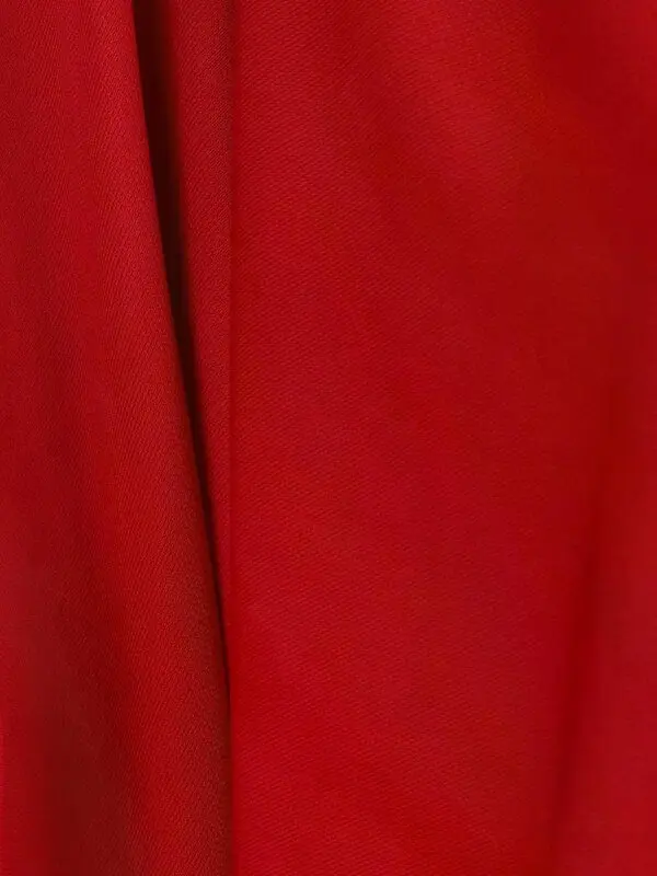 Andamane Ruched Halter-neck Maxi Dress - Red