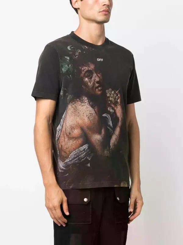 Off-White Bacchus-print Cotton T-shirt