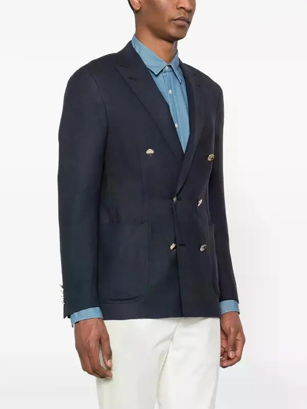 Canali Double-breasted Wool Blazer