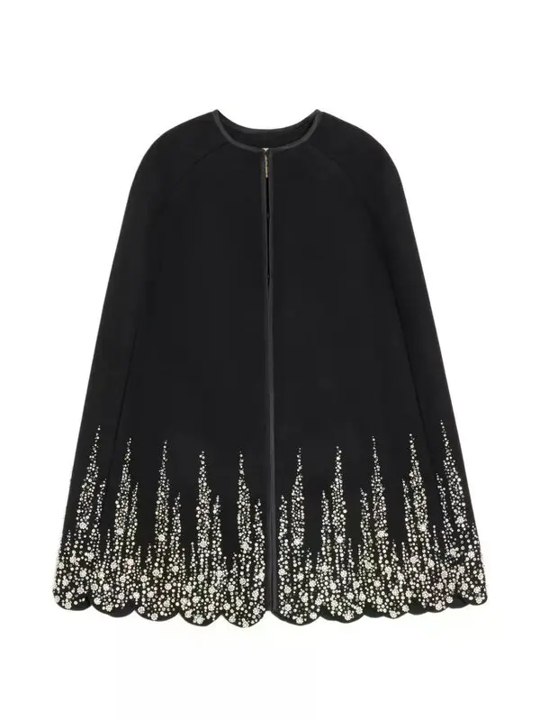Valentino Garavani Embroidered Compact Drap Cape